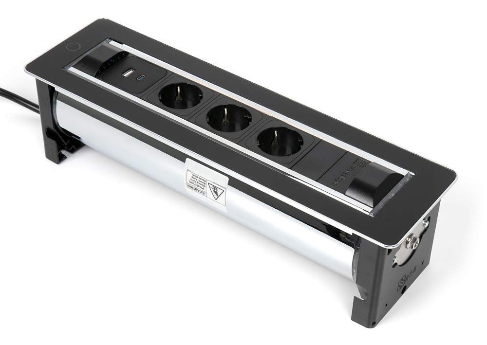 Купить Поворотный блок розеток: 3 евророзетки 220В, USB-зарядки Type A ...
